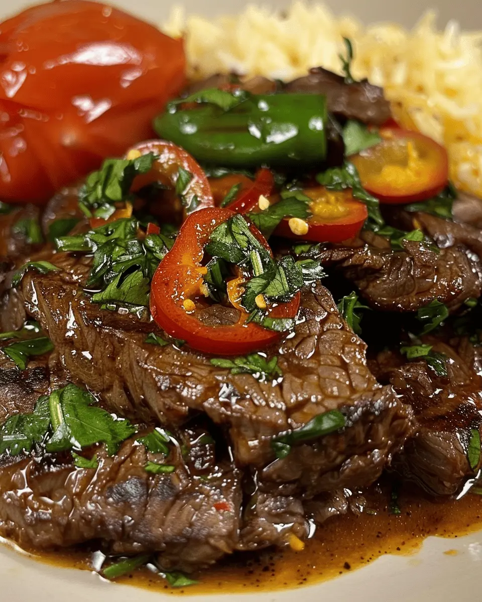 Puerto Rican Pepper Steak