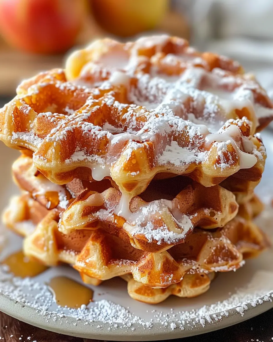 apple fritter waffle donuts